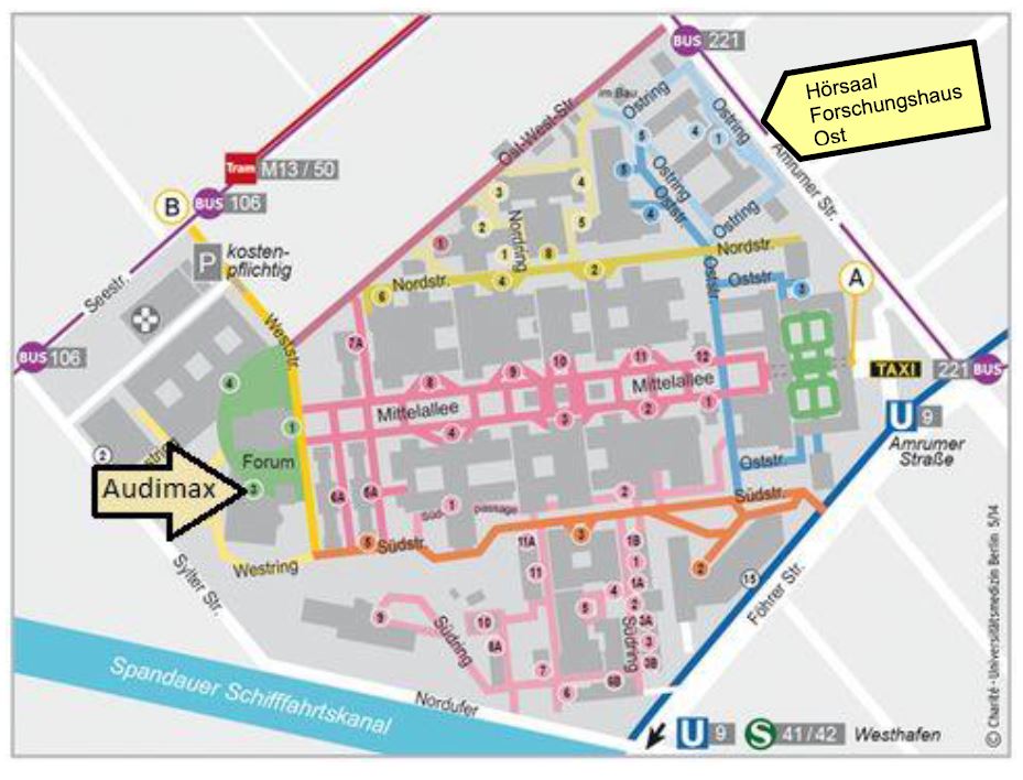 Lageplan Virchow Klinikum
